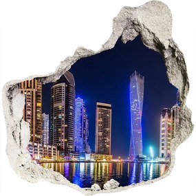 Wallmuralia Nálepka fototapeta 3D výhled Dubaj noc 75x75 cm