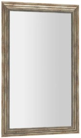 Sapho, DEGAS zrcadlo v dřevěném rámu 616x1016mm, černá/starobronz, NL731