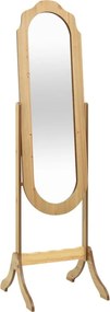 vidaXL Volně stojící zrcadlo 45,5x47,5x160 cm kompozitní dřevo [353904] Barva: Bílá