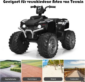 Costway 12 V elektrická dětská čtyřkolka s předním světlem Mini elektrická