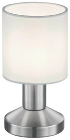 Textilní stolní lampa Garda s bílým stínítkem