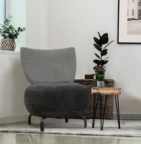 Atelier del Sofa Křeslo Loly - Anthracite, Antracitová