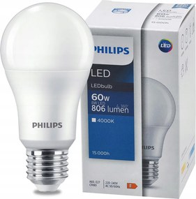 LED žárovka E27 PHILIPS 8W 806lm 4000K - neutrální bílá