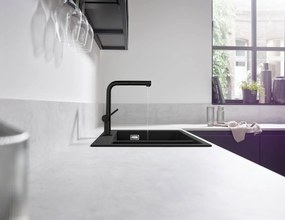 Hansgrohe M54, dřezová baterie Talis s výsuvnou koncovkou, černá matná, 72808670