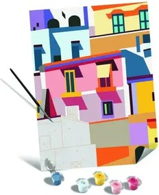 Ravensburger Creart Barevné domy / Malování na plátno / od 8 let