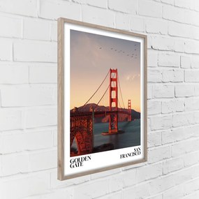 Tištěný obraz s rámem 50x70 cm Golden Gate – Styler