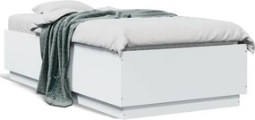 Rám postele s LED osvětlením bílý 75 x 190 cm kompozitní dřevo 3209667