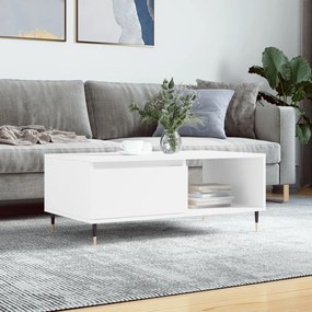 vidaXL Konferenční stolek 90x50x36,5 cm kompozitní dřevo [830558] Barva: Bílá