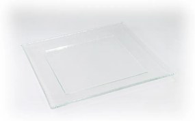 BDK-GLASS Servírovací tác MAXIM 25x25cm Barva: Extra čiré sklo