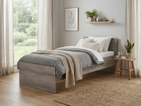 Postel ELISA 90 x 200 cm, dub lanýž Matrace: Matrace Coco Maxi 20 cm, Rošt: Bez roštu