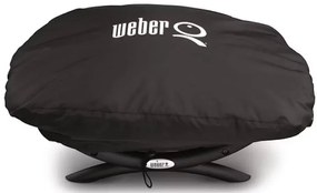 Ochranný kryt grilu Weber / vhodné pro grily Weber Q 100/1000, 120/1200, 140/1400 / suchý zip / 100% polyester / černá