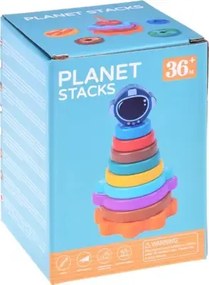 Skládanka Vesmír / Dřevěná skládací pyramida / vesmírný design