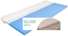 Topper na matraci SILVER antibakteriální visco pěna 90x200 cm, potah mitch, VÝPRODEJ