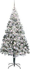 Umělý vánoční stromeček Bílá 210 cm PVC, ocel a plast 3396973