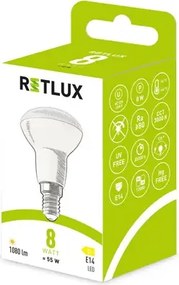 RETLUX RLL 651 R50 E14 Spot 8W / 1080 lm / 3000K - teplá bílá / D