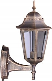Fasádní nástěnná lampa K-5006A up černá/zlatá Kaja klasická Lampa METa