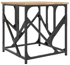 Konferenční stolek dub sonoma 45x45x47,5 cm kompozitní dřevo - Default Title