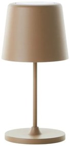 Brilliant G90939/18 Venkovní AKU stolní lampa KAAMI cappuccino USB-A