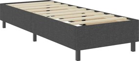 Postel boxspring šedá textil 100 x 200 cm 287462