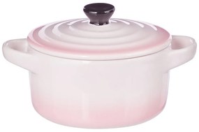 C'EST SI BON Mini zapékací miska s pokličkou kulatá - bílá/růžová
