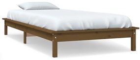 820529 vidaXL Rám postele medově hnědý 90 x 200 cm masivní borovice