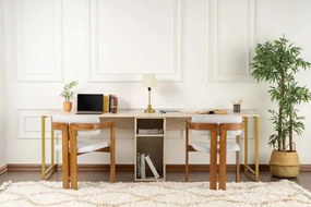 Designový psací stůl Geillis 240 cm travertin