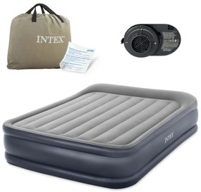 Nafukovací matrace INTEX 64136ND s elektrickou pumpou 203x152x42 cm pro pohodlné spaní