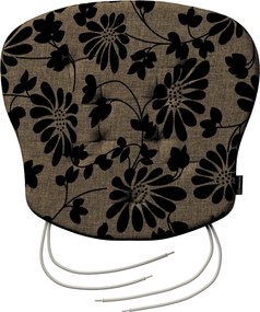Sedák Filip barva béžová látka pletený vzor, vzorované