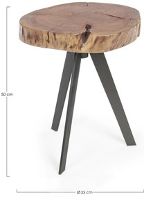 BIZZOTTO Kulatý konferenční stolek ARON ø35 cm 0745483