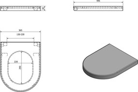 GSI Sapho Norm MS86CN11 wc sedátko Soft close