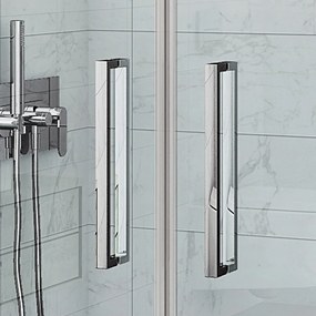 Roth Dvoukřídlé sprchové dveře HI 2B2 pro instalaci do niky Varianta: šířka: 100 cm - (HI 2B2 1000 - HI 2B2 10020 VPE), Barva profilů a typ výplně: profily: brillant, výplň: transparent