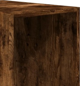 Šatní skříň kouřový dub 30 x 50 x 200 cm kompozitní dřevo 3307706