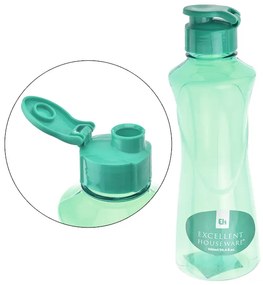 Sportovní lahev na vodu 0,9l s krytem a nápitkem - Zelená