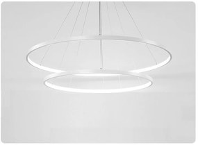 Toolight - LED závěsné svítidlo Vegas 40+60cm + dálkové ovládání, bílá, OSW-07858
