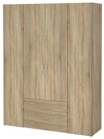 Šatní skříň Sid 154 x 49,5 x 200,4 cm, dub sonoma