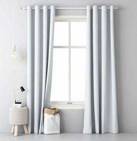 Jednobarevní interiérový závěs bílé barvy 140 x 280 cm