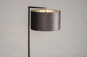 Stojací designová lampa Pallas Black and Silver