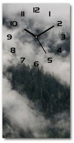 Wallmuralia Nástěnné hodiny tiché Oblak nad lesem 30x60 cm