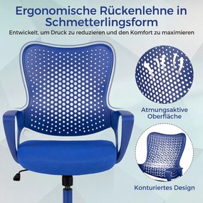 Costway Ergonomická kancelářská židle s prodyšnou síťovanou opěrkou a výškově