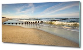 Wallmuralia Fotoobraz na skle Pláž nad Baltem 100x50