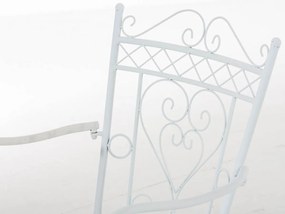 Kovová židle Sheela s područkami (SET 2 ks) - Bílá