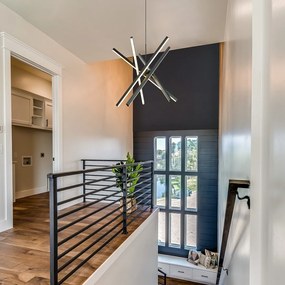 Rabalux Černé závěsné LED svítidlo Matilde 560mm 48W 72267