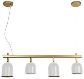 Toolight, stropní svítidlo 4xE27 APP1030-4CP, bílá-zlatá, OSW-06981