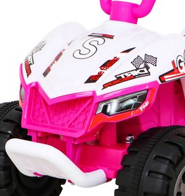 Ramiz Dětská elektrická čtyřkolka na baterie růžová + motor 25W