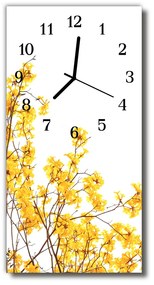 Skleněné hodiny vertikální Barevný strom