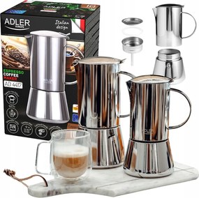 Kávovar Na Kávu Espresso 620 ml A4417 Funguje na indukci plynu Ocel