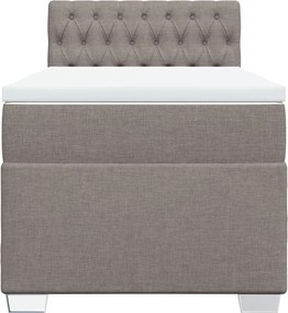 Box spring postel s matrací taupe 80x200 cm textil 3288026