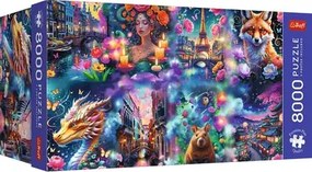 TREFL Puzzle Premium Plus: Barevný svět / 8000 dílků / 180,5 x 132,5 c