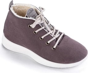 Pánské zateplené kotníkové šněrovací boty taupe vel. 41