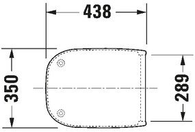 Duravit 67390099 - Záchodové prkénko SoftClose D-CODE 35x43,8 cm bílá